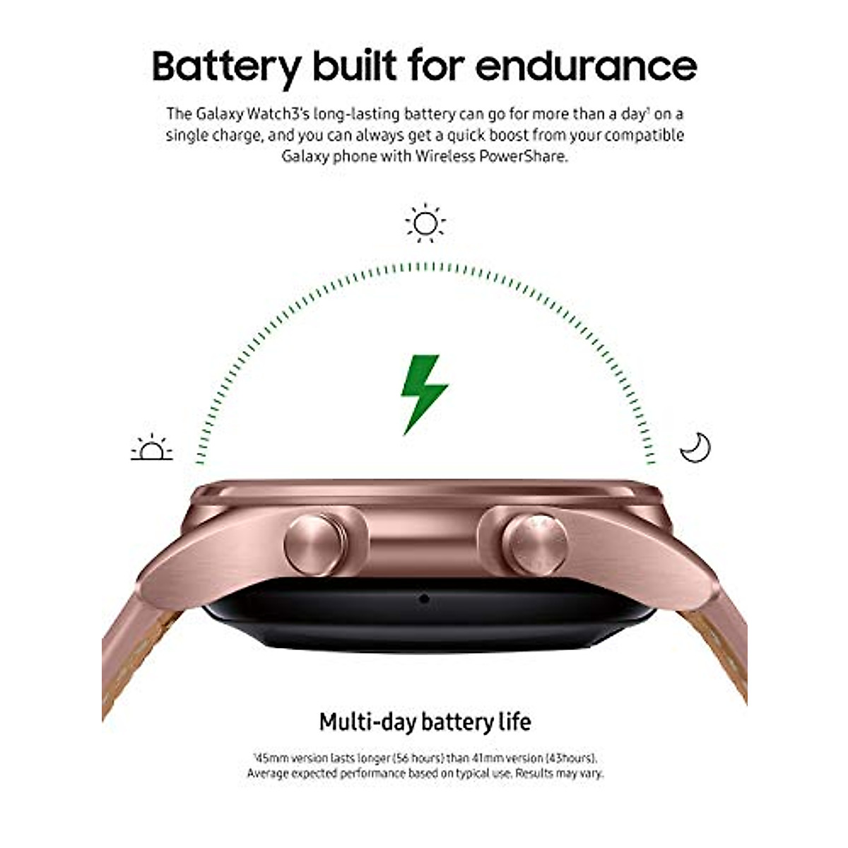 Samsung Galaxy Watch 3 (41mm, GPS, Bluetooth) Smart Watch Mystic Bronze (US Version, Renewed)