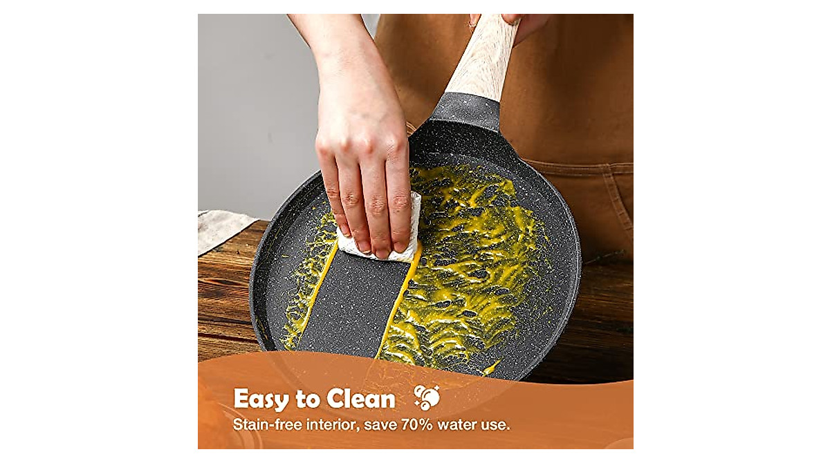 CAROTE Non-Stick Flat Roti Tava - Induction Suitable, 28cm, PFOA Free