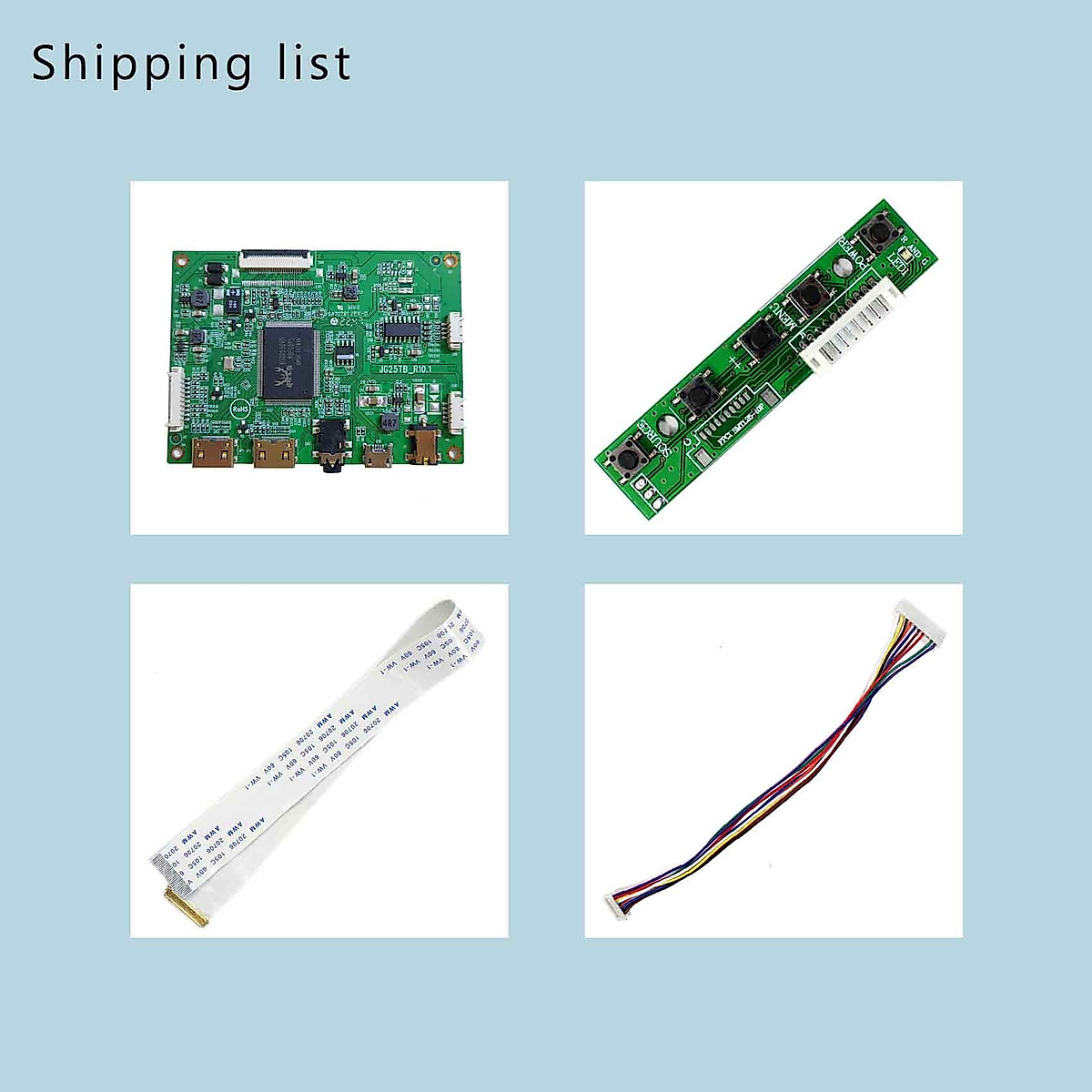VSDISPLAY HD-MI Mini LCD Controller Board Work for 11.6 13.3 14 15.6 17.3 in 1920x1080 LP156WF4 SP L1 N116HSE N133HSE B140HAN01 B156HAN01 B156HTN03 N156HGE NV156FHM Edp 30 Pin Wled LCD Sreen