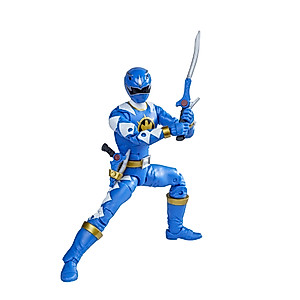 Power Rangers Lightning Collection Dino Thunder Blue Ranger 6-Inch Premium Collectible Action Figure Toy with Accessories