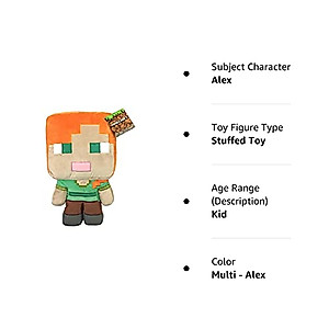 Jay Franco Mojang Minecraft Plush Stuffed Alex Pillow Buddy - Kids Super Soft Polyester Microfiber, 16 inch (Official Product)