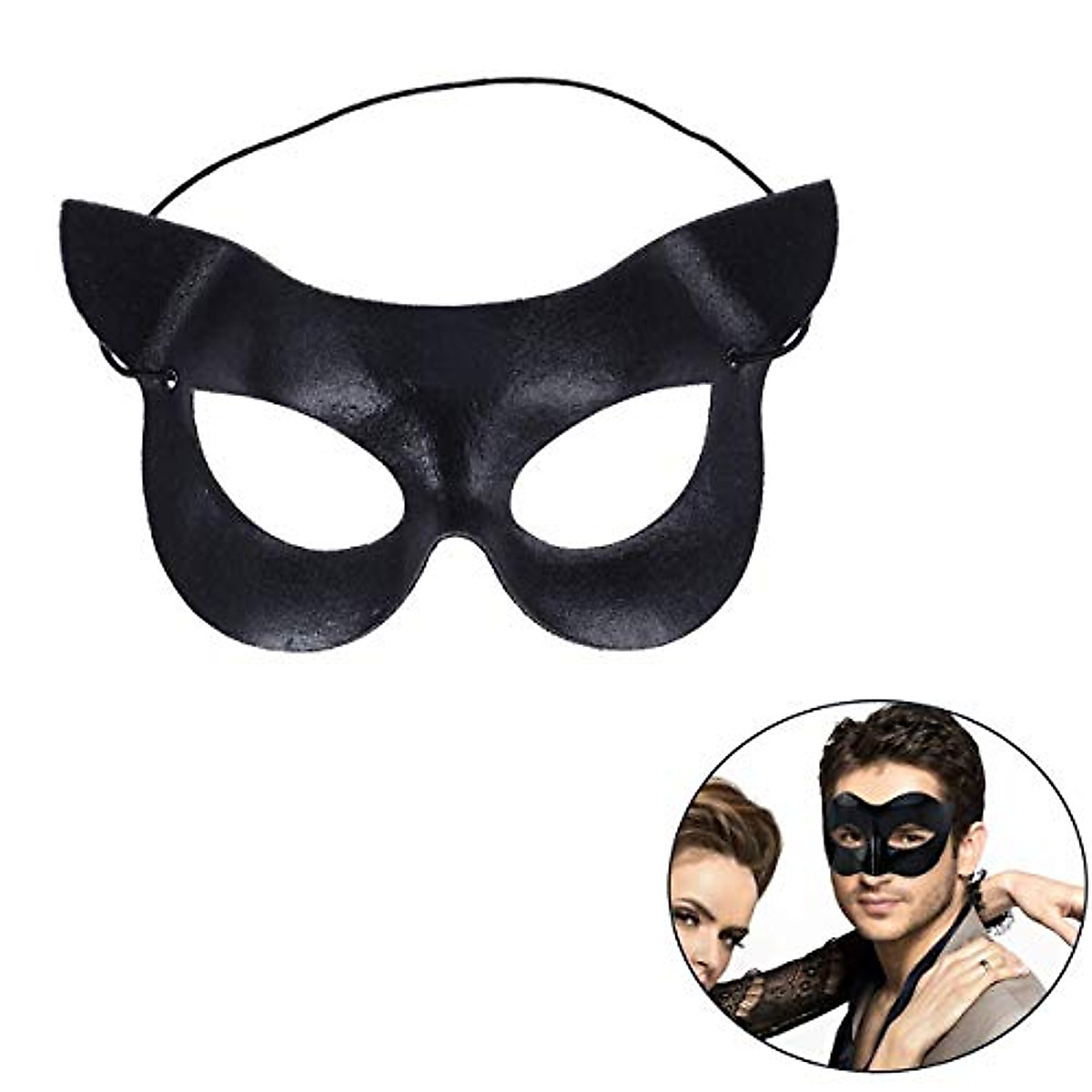 BinaryABC Halloween Costumes Mask,Halloween Masquerade Mask,Cat Eye Half Mask