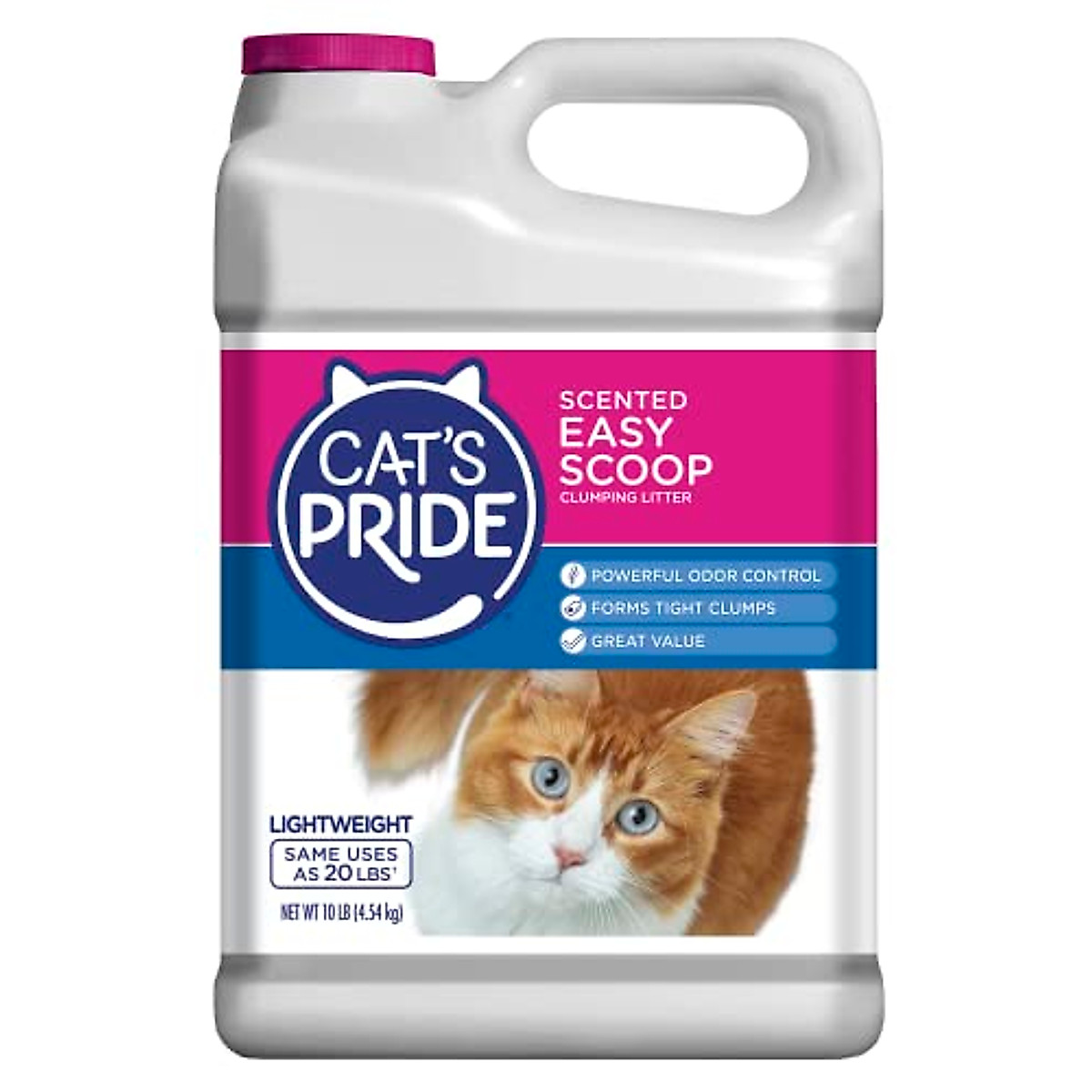 Cat's Pride Lightweight Clumping Cat Litter 10 Pounds, Easy Scoop