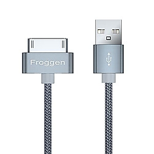 Froggen 30 Pin USB Sync Charging Cable Compatible with iPhone 4/4s, iPhone 3G/3GS, i-Pad 1/2/3, i-Pod 3.2 FT