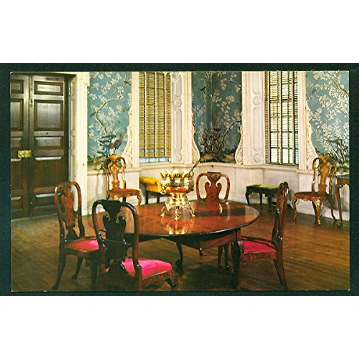 Supper Room of the Governor's Palace Williamsburg Virginia 18th Century Furniture Vintage Postcard