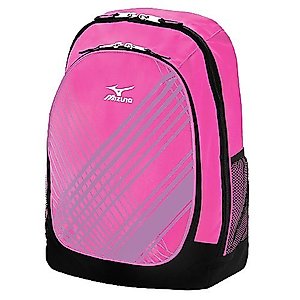 Mizuno Lightning Daypack (Pink/Black,18 X 12 X 9-Inch)