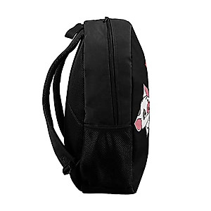 Moana Pua Pig and HeiHei Chicken Printed Backpack 17 Inch Shoulders Daypack Large Capacity Laptop Bag for Men Women