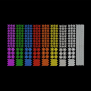 RydeSafe Reflective Decals - Modular Kit - Jumbo (Black)