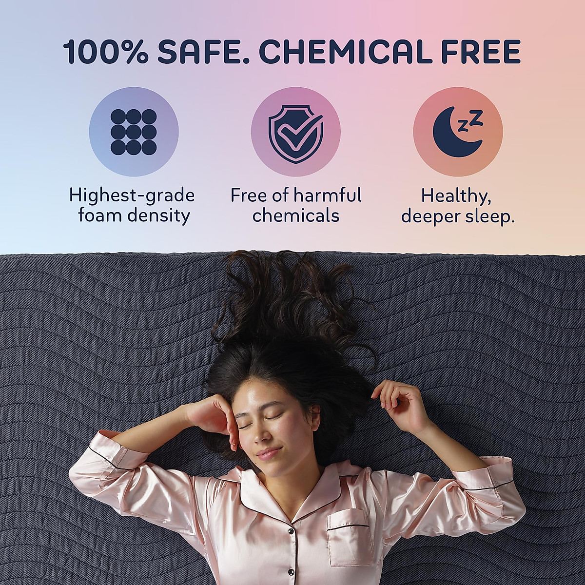 ZIWI Zipp Mattress, New Interlocking Foam Design, All-in-One Comfort, Support & Cooling, Better Than Memory Foam, Chemical-Free Materials, No-Risk 100-Night Trial, 20-Year Warranty, Twin XL