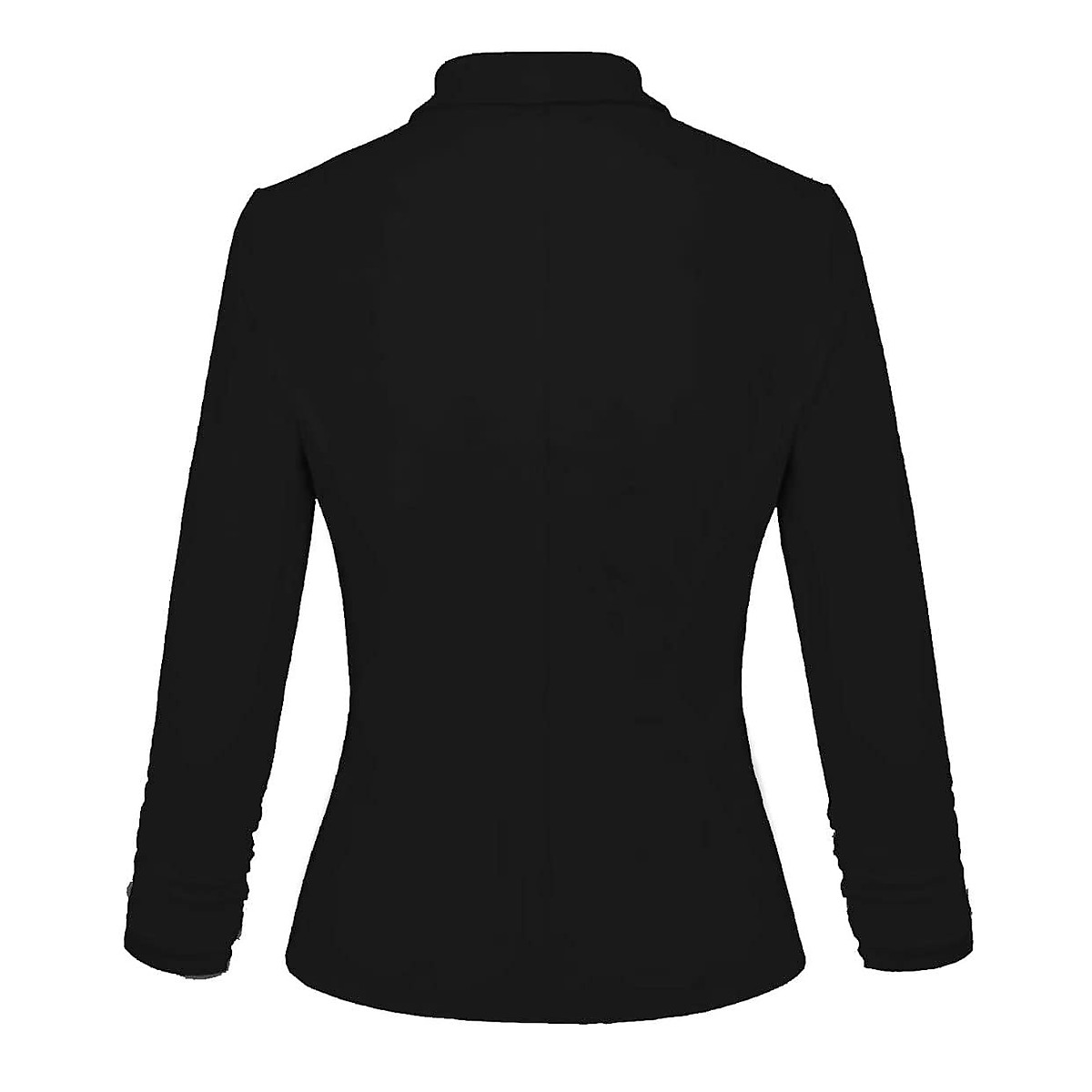 Hybrid & Company Womens Lightweight Casual Work Office Stretch Ponte Cardigan Blazer Jacket JK1131 Black Medium