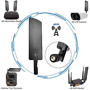 4G LTE Antenna RP-SMA Male 10dbi 600-6000MHz 3G 4G LTE Universal Wide Band Omni Directional Paddle Antenna