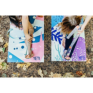 YETI YOGA - The Bowie Yoga Mat - Eco-Friendly, Premium Non-Slip, Durable, Non-Toxic Exercise and Fitness Mats