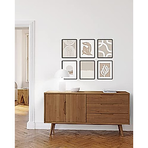 HAUS AND HUES Neutral Wall Art, Beige Wall Decor, Beige Wall Art, Wall Art Modern Abstract, Matisse Poster, Matisse Prints, Geometric Wall Art, Mid Century Modern Wall Art, Boho Art (Unframed 8x10)