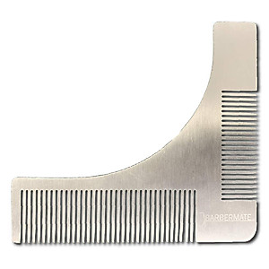 BarberMate® Metal Beard Comb & Hair Shaper 100% Stainless Steel