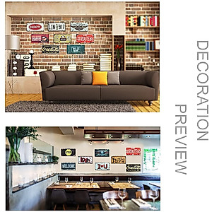 TOCMANE Metal Sign Home Lemon Street Sign Outdoor Antique Large Home Decoration Vertical Home Sign Wall Decoration 16x6inch