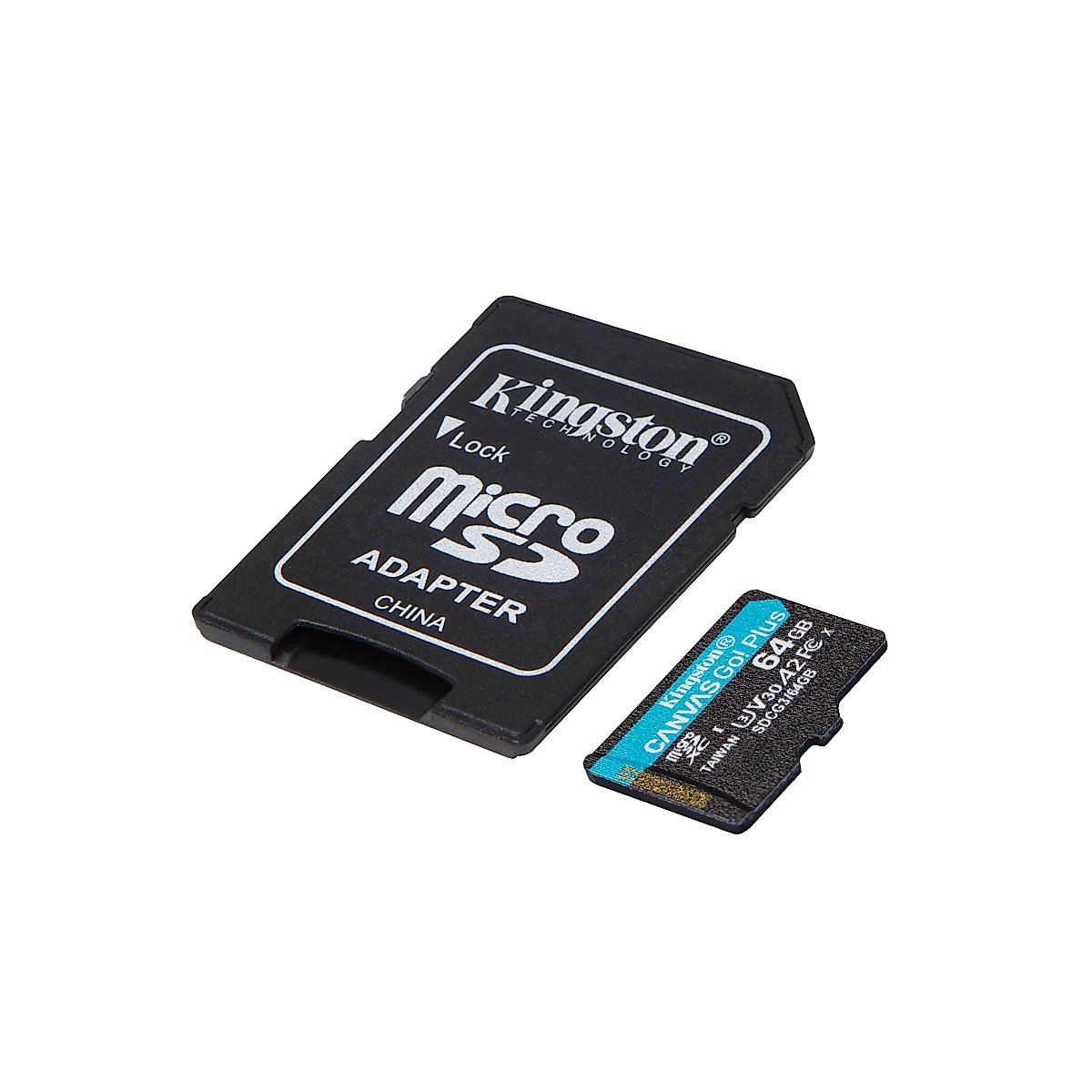 Kingston 64GB Canvas Go Plus microSDXC Card | Up to 170MB/s | UHS-I, C10, U3, V30, A2/A1 | with Adapter | SDCG3/64GB