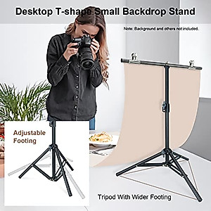 LINCO Lincostore Photography PVC Backdrop Background Small Support Stand System Metal 2.2ft Wide 2.6ft High