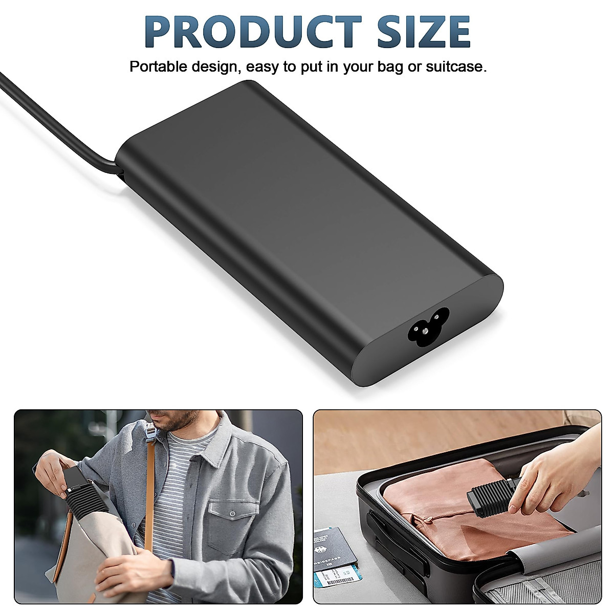 Replacement New Dell 90W USB C Type C Slim AC Adapter laptop charger for Dell Latitude 3400,3500,5289,5300 2in1,7400 2in1,7300,7390 2in1,7200 2in1,9410 2-in-1,9510,0TDK33 LA90PM170 DA90PM170 DA65NM170