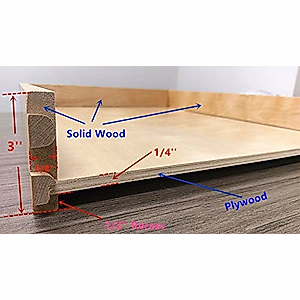 26'' Width Drawer Roll Wood Tray Drawer Box Kitchen Organizer Cabinet Slide Out Shelve, Pull-Out Shelf, Pantry Organization & Storage w/ Sliders-- DIY Project (Fits RTA Face Frame B30 and Pantry30)