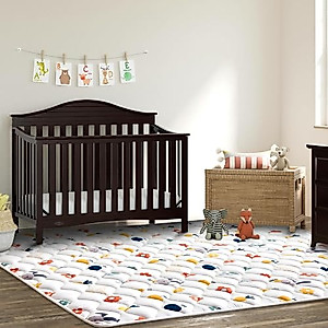 Premium Foam Baby Play Mat 79" X 55", Extra Large Activity Playmats for Babies,Toddlers, Infants, Soft Thicker Sponge Baby Mat for Floor, Play & Tummy Time, Machine Washable for Easy Care