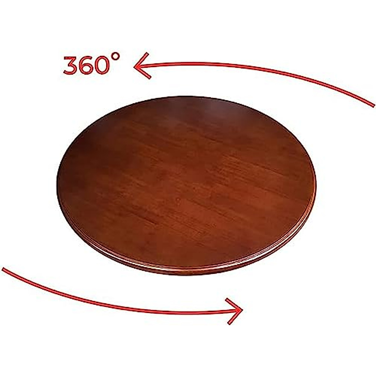 Generic Wooden Counter Top Turntable Large Lazy Susan 30in 40in Round Rotating Serving Tray For Dining Table，360 Degree Swivel，Sturdy, Smooth Action, Rustic (Color : Beige white, Size : 100 cm (40 i