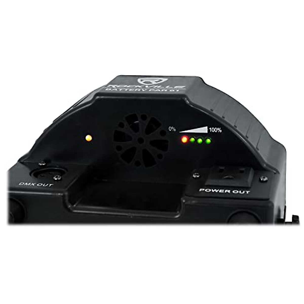 Rockville Battery PAR 61 Black RGBWA+UV Rechargeable Stage Wash Light, DMX Control, Sound Activated, Includes Remote, Up to 18 Hours Battery Life, Perfect for DJ Events, Parties,
