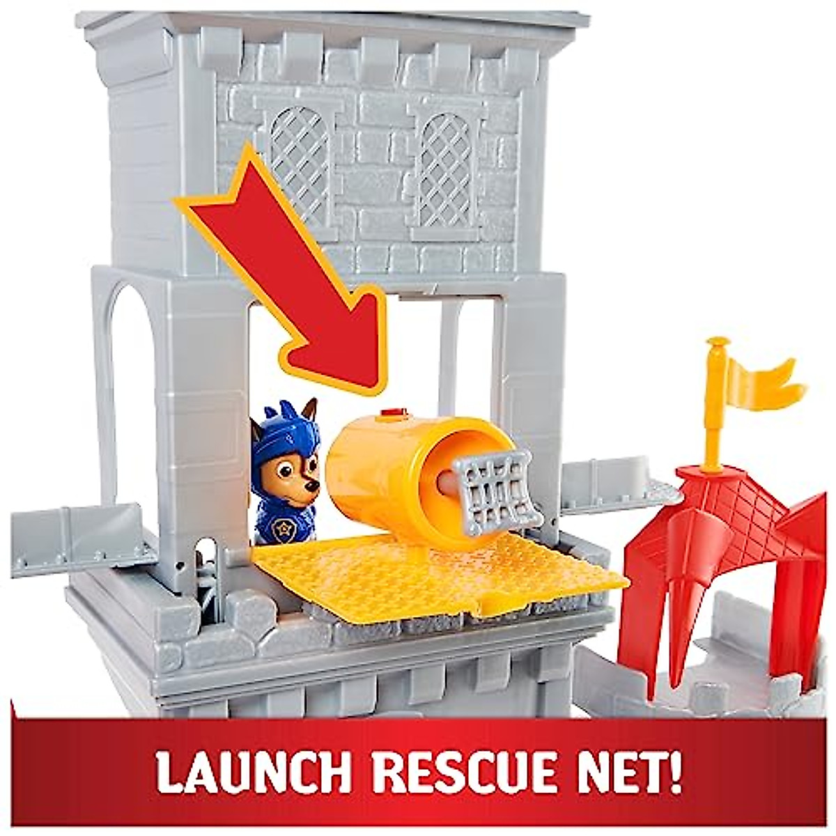 Paw Patrol, Rescue Knights Castle HQ Transforming 11-Piece Playset with Chase and Mini Dragon Draco Action Figures, Kids Toys for Ages 3 and up