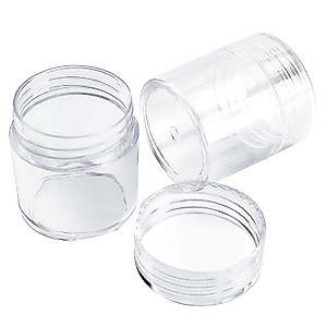 ZOENHOU 3 Pack 30 Grids Diamond Painting Storage Containers, Embroidery Diamond Storage Box Beads Organizer Case with Lid Clear Nail Art Accessories with 2 PCS Label Stickers for Jewelry DIY