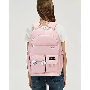 Makukke School Backpack for Women, Laptop Backpack 15.6 Inch College School Bag Anti Theft Travel Daypack Bookbag for Girls