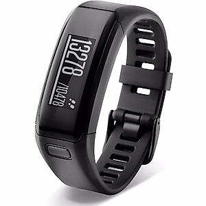 Garmin vívosmart HR Activity Tracker Regular Fit Smart Fitness Band- Black-010-N1955-00 (Renewed)
