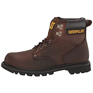 Cat Footwear mens Second Shift Work Boot, Dark Brown, 10.5 US