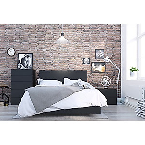 Nexera Platform Bed, Full, Black