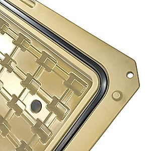 SR-90 Large Crossover Overland Cargo Case, Equipment Hard Case, Roto Molded, Stackable with Pad-Lock Hasp, Strap Mountable, TSA Standard, IPX4 Rated, 90 Liters (Tan)