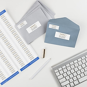 Avery Return Address Labels with Sure Feed for Inkjet Printers, 2/3" x 1-3/4", 1,500 Labels, Permanent Adhesive (8195), White