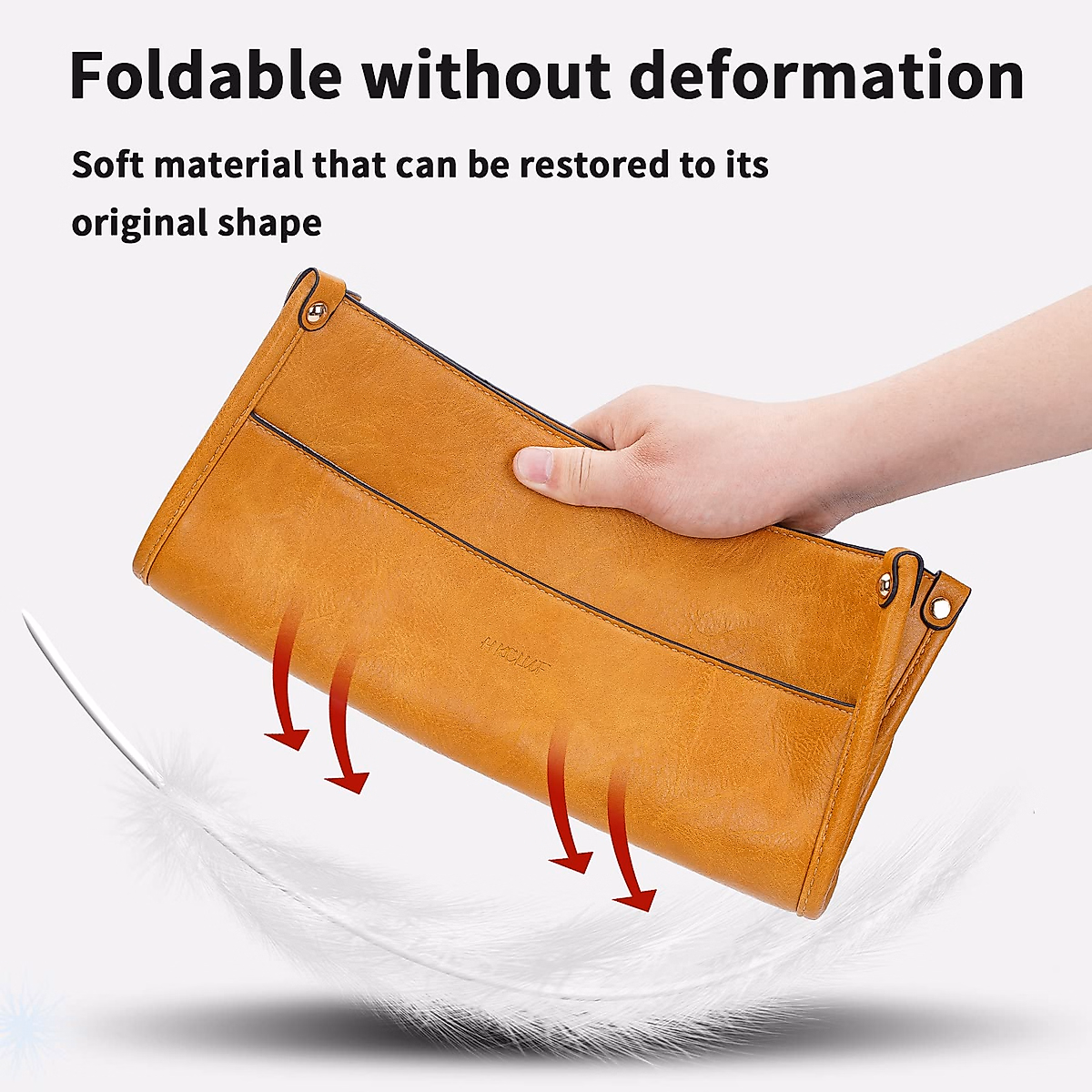 HKCLUF Crossbody Bags for Women Trendy,Vegan Leather Hobo Handbags With 2PCS Adjustable Guitar Strap Shoulder Bucket Bags Purse For Women(deepyellow)