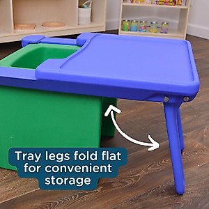 Children's Factory - 1188 Edutray, Tray Converts Cube Chair to Kids Desk, Chair Becomes Toddler Desk & Chair Set in Seconds for Daycare/Playroom/Homeschool - Cube Chair (SOLD SEPARATELY)