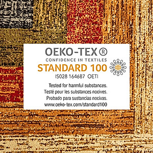 Home Dynamix Royalty Vega Contemporary Geometric Area Rug, Black/Brown, 5'2"x7'2"