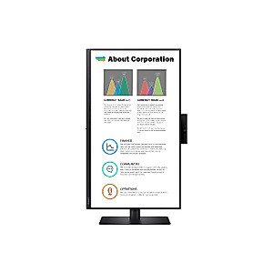 SAMSUNG S40VA Series 24-Inch Computer Monitor, HDMI Monitor, 75Hz Monitor, IPS Monitor, Built-in Webcam, Built-in Speaker & Mic, FreeSync Premium (LS24A400VENXZA) (Renewed)