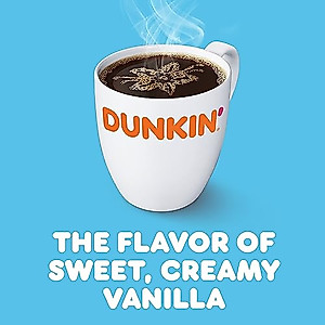 Dunkin' French Vanilla Flavored Ground Coffee, 18 Ounce (Pack of 6)