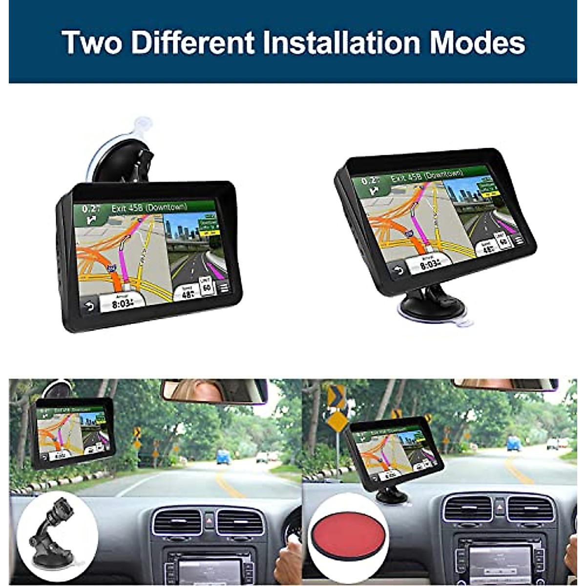 GPS Navigation for Car Truck 9 inch GPS Navigation, Speed Limit & Traffic Light Tips, Turn-by-Turn Navigation, Map 2023, Free Update USA Map