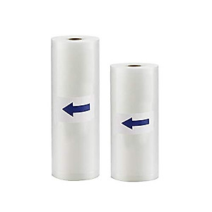 Vacuum Sealer Bags, 2 Rolls 11" x 50' and 8" x 50' Commercial Grade Sealer Saver Rolls for Foodsaver and Sous Vide
