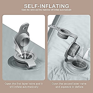 Yobear Baby Playpen Mat, 71"x 59"x 1.18“ Self-Inflating Play Mat for Babies and Toddlers, Roll Up & Waterproof Foam Crawling Mat for Floor, Portable Playmat for Babies with Travel Bag