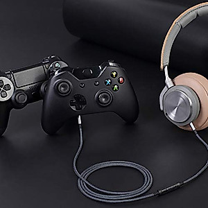 Audio Replacement Cable with in-Line Mic Remote Volume Control Compatible with B&O Play by Bang & Olufsen Beoplay H6, H7, H8, H9, H2 Headphones and Compatible with Samsung Galaxy Huawei Android