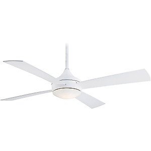 MINKA-AIRE F523-WHF Aluma Wet 52 Inch Outdoor Ceiling Fan in Flat White Finish