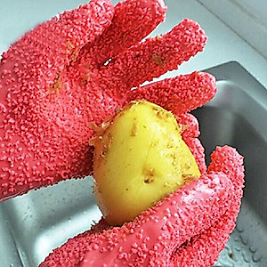 1 Pair Peeling Potato Gloves Peel Vegetable Fish Scale Gloves Kitchen Tools