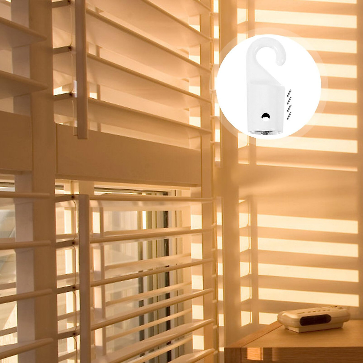 OSALADI 4pcs Hardware Tilt Wand Tip Repair Window Blind Tilt Wand Tip for Broken Horizontal Blind Hardware Wand Vertical Blinds Replacement Parts for Interior Windows White