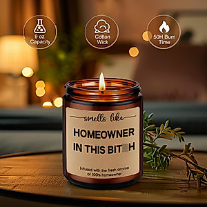 LEADO Scented Candle - Housewarming Gifts, Funny Gifts for New Homeowners - House Warming Gifts New Home, Housewarming Gifts for Women, New Homeowner Gifts - New Apartment, New Home Gifts Ideas