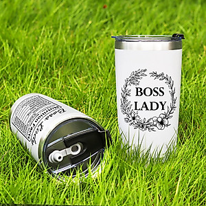 Breezy Valley Boss Gifts for Women, Boss Lady Gifts, Boss Christmas Gift for Women Tumbler - Thank You Gifts for Boss Lady, Female Boss Birthday Gifts, Best Boss Lady Tumbler 20oz
