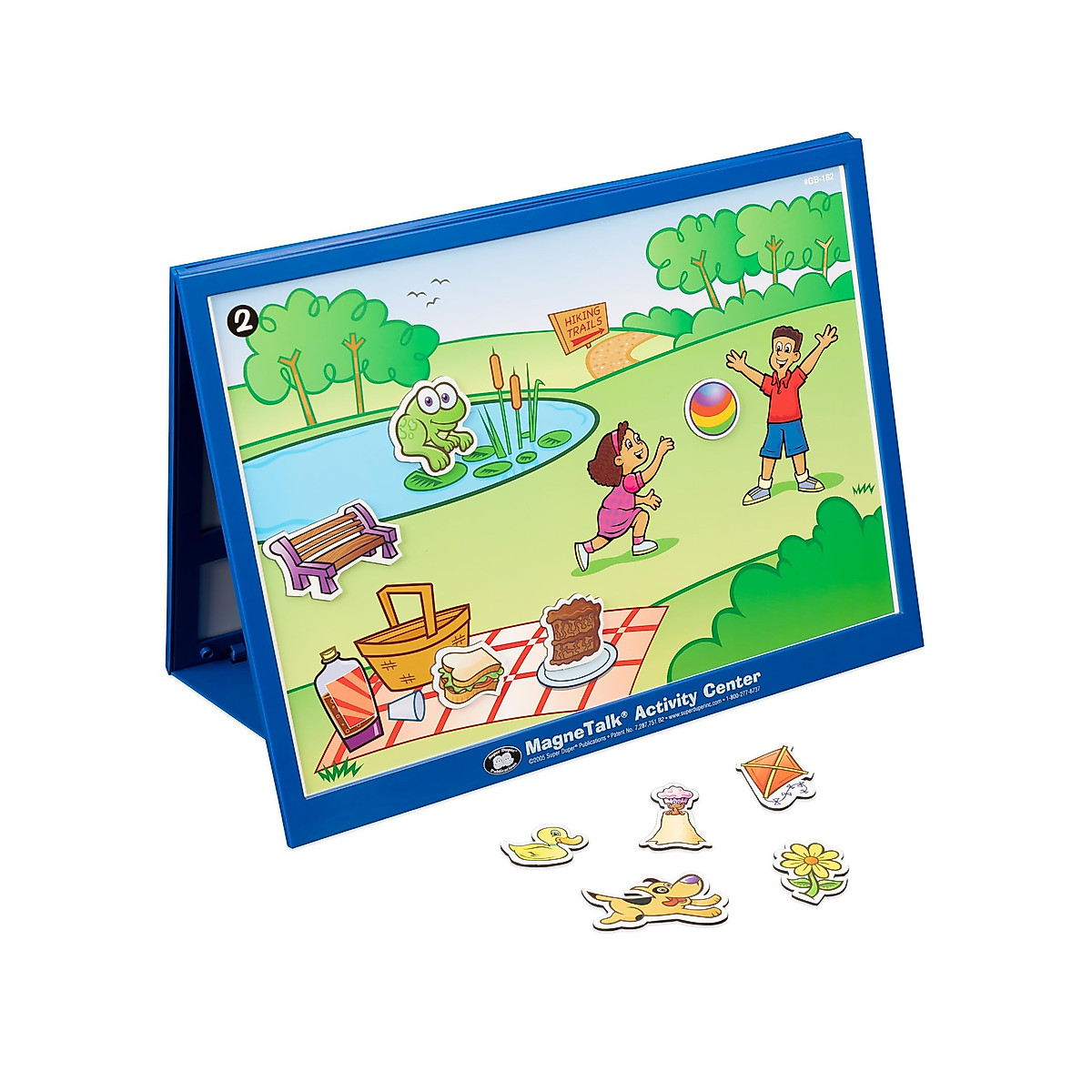 Super Duper Publications | Magnetic Adventure Stories Match-Up Barrier Game | Vocabulary, Basic Concepts, Following Directions, Reasoning, Listening, Categories, & Rhyming | Educational Resource
