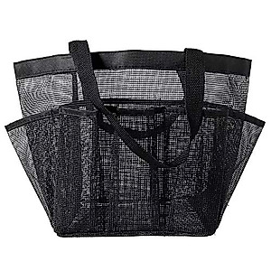 Portable Mesh Shower Caddy, Quick Dry Shower Tote Hanging Bath & Toiletry Organizer Bag